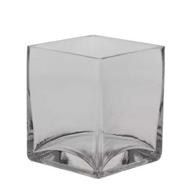 Glass Cube 12cm | Glassware - Florist Supplies - Britannia Direct