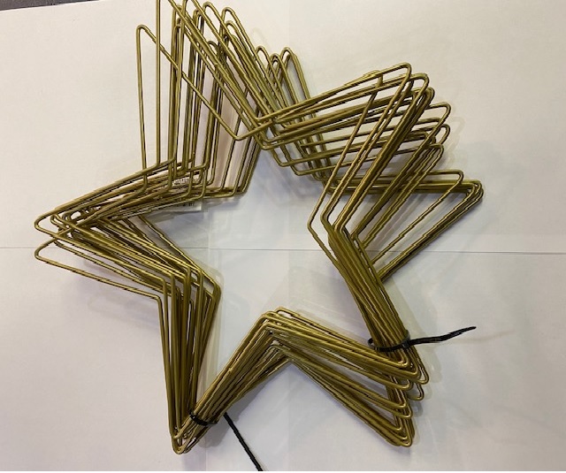 12" Star Wire Frames | Christmas Range, Dried / Wreath Making, Seasonal ...